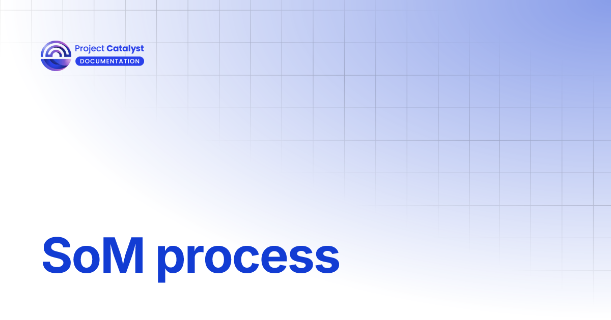 SoM process | Project Catalyst - Knowledge Base